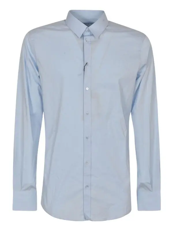 Dolce & Gabbana Dolce Gabbana Long-sleeved Buttoned Shirt - Blue