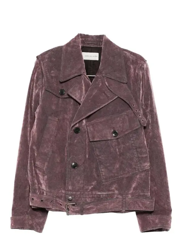 Dries Van Noten Long Sleeve Casual Jacket - Lilac