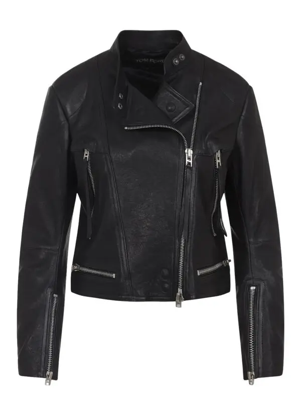 TOM FORD Steam Finished Racer Jacket - Black