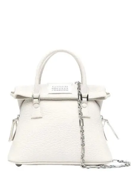 MAISON MARGIELA 5ac Micro Shoulder Bag - Light Gray