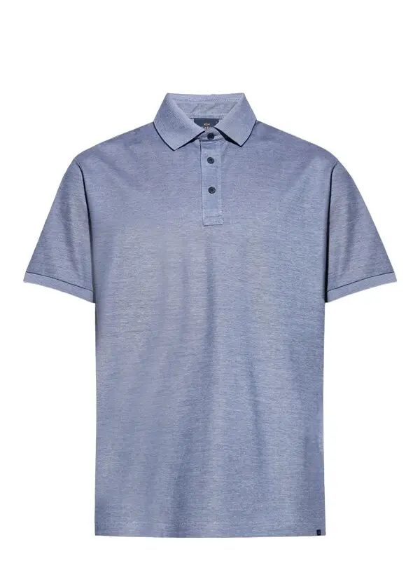 PAUL  SHARK Paul Shark Lightweight Cotton Polo Shirt - Blue