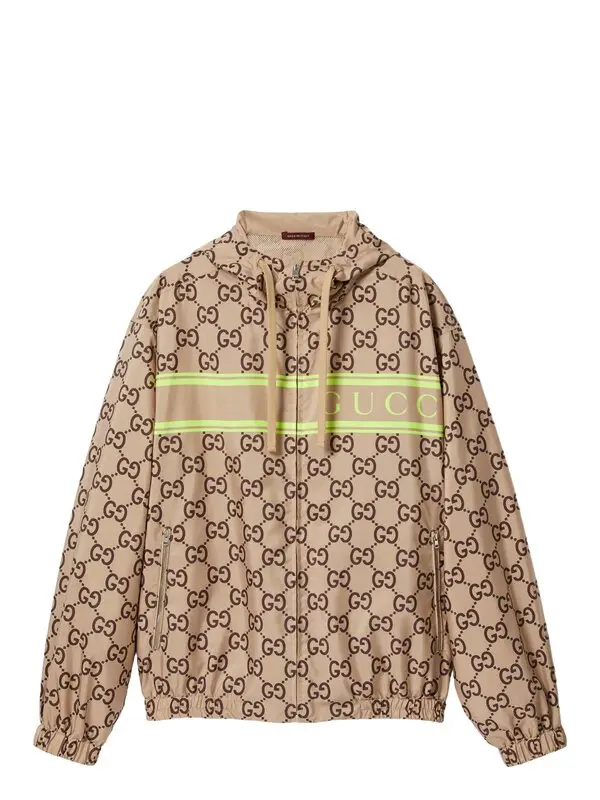 Gucci Monogrammed Zip-up Jacket - Nude