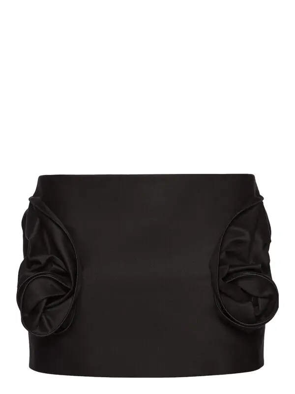 Magda Butrym Rose Hip Mini Skirt - Black