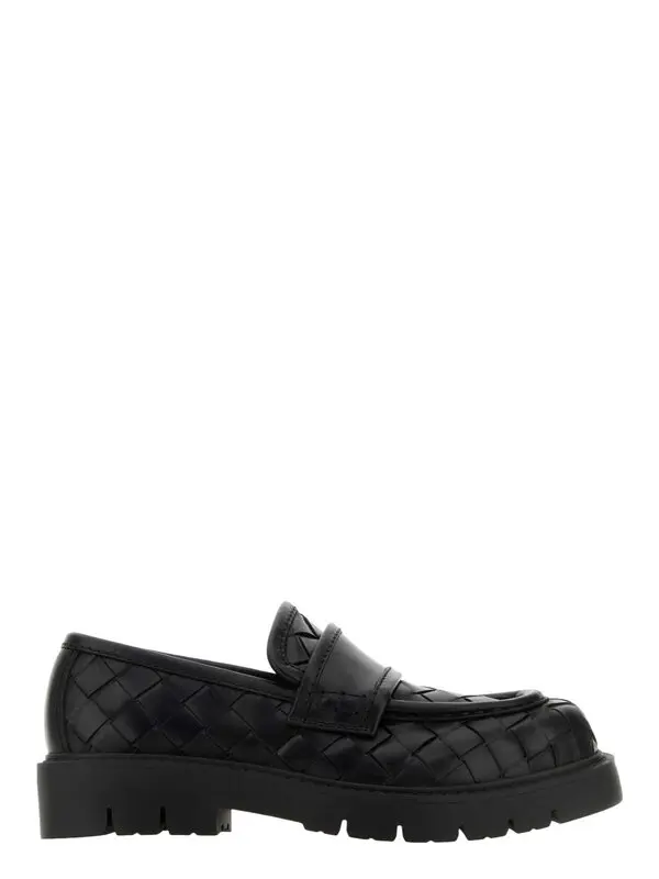 Bottega Veneta Intrecciato Moccasins - Black
