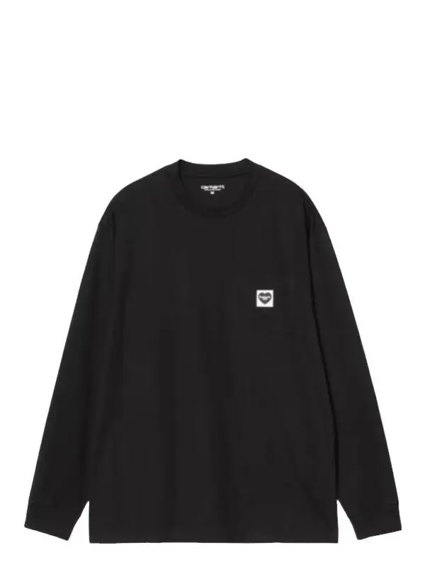 Carhartt Pocket Heart Long-sleeve T-shirt - Black/black