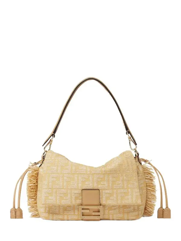 Fendi Mamma Baguette Medium Shoulder Bag - Light Brown