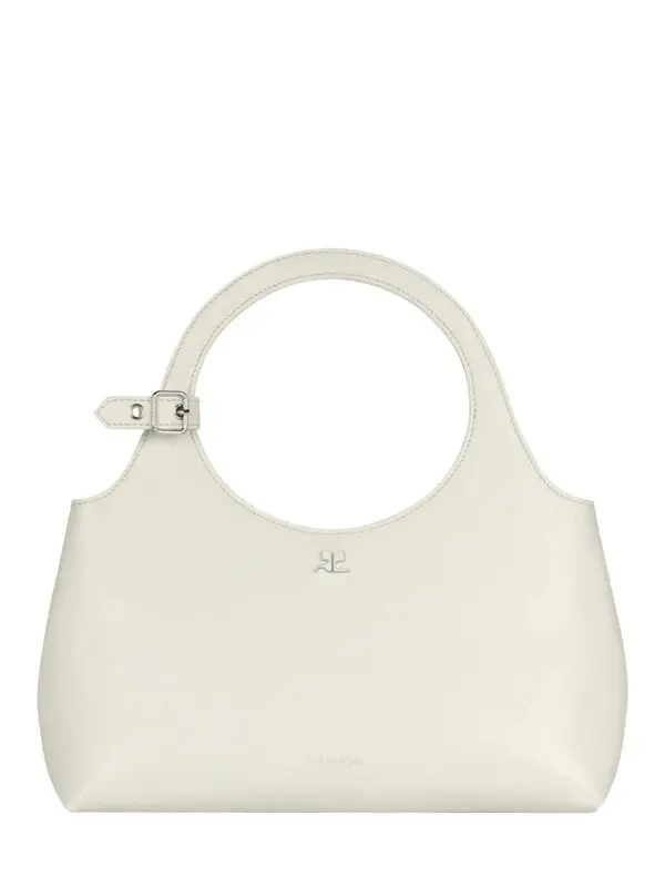 COURREGES Courrèges Holy Day Top Handle Bag With Buckle Details - Hemp