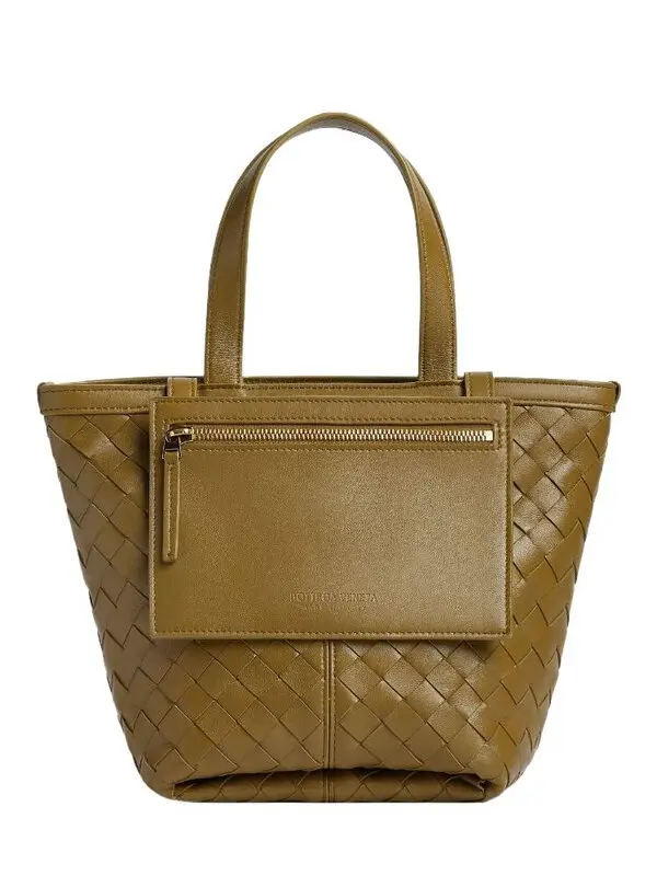 Bottega Veneta Small Intrecciato Tote Bag - Green