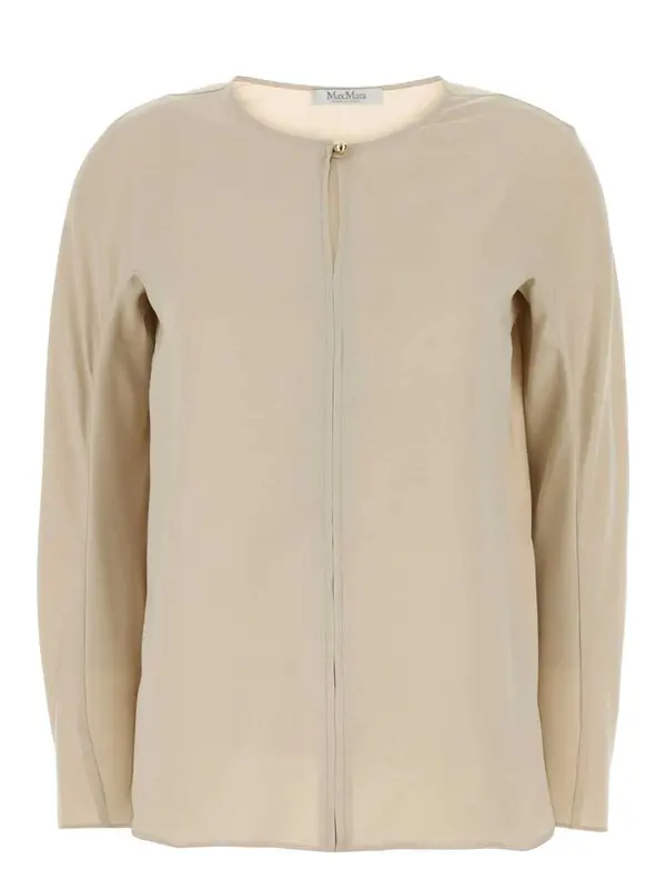 Max Mara Long Sleeve Blouse - Nude