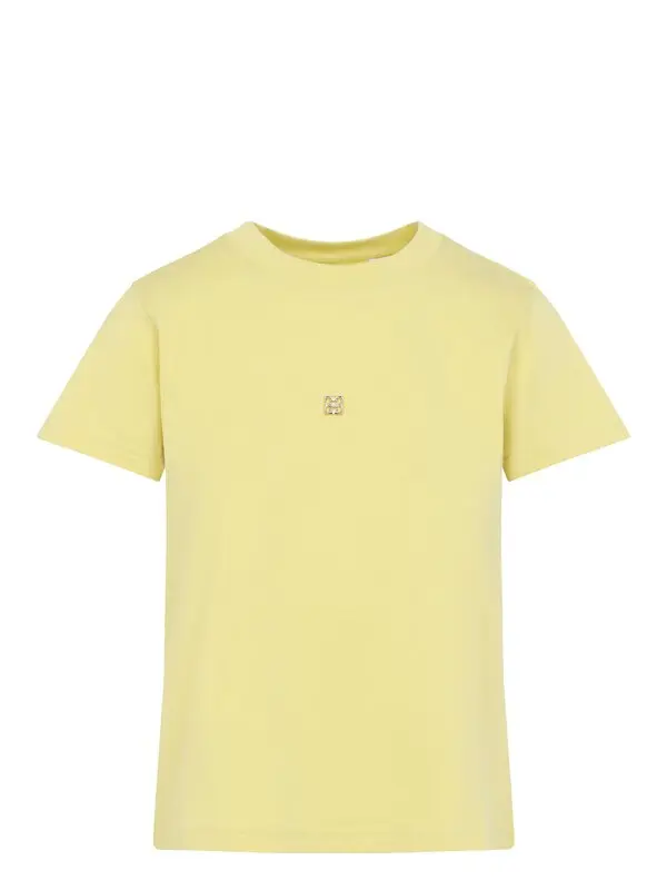Givenchy Back Bow Crewneck T-shirt - Yellow