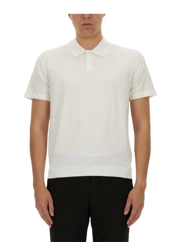 Theory Goris Short-sleeved Polo Shirt - White