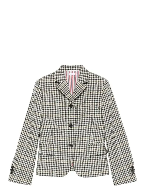 Thom Browne Gunclub Check Jacket - Gray