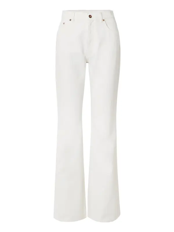 Gabriela Hearst Willa High-rise Bootcut Recycled Jeans - White