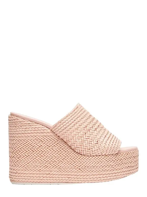 Casadei Twiga Wedge Slip-on Mules - Nude