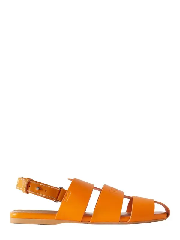 J.W.ANDERSON Logo Flat Sandals - Orange