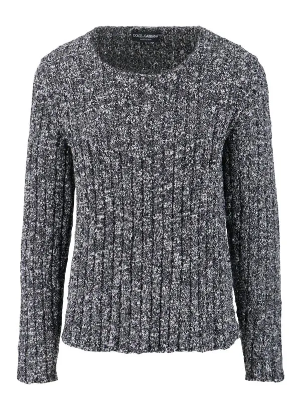 Dolce & Gabbana Crewneck Knit Jumper - Gray