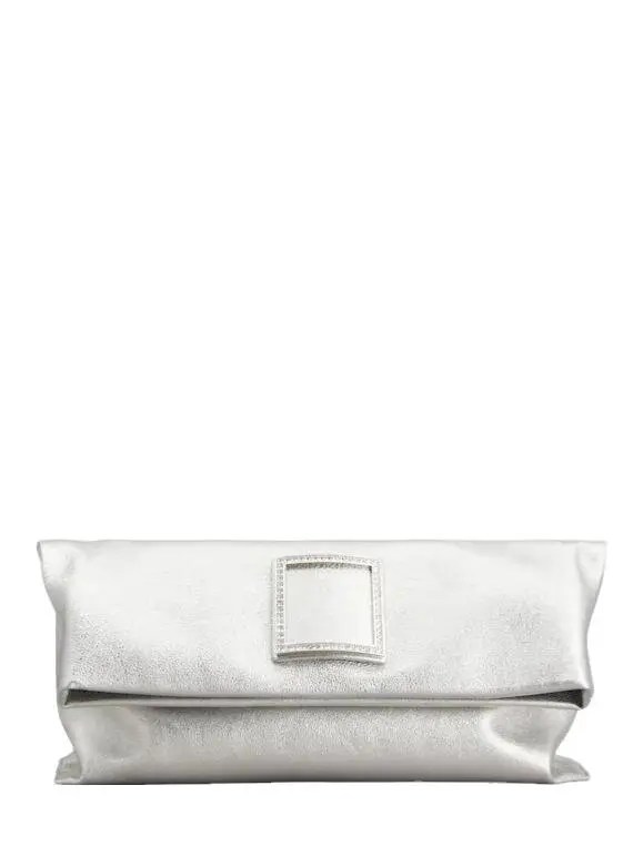 ROGER VIVIER Trompette Clutch Bag - Silver