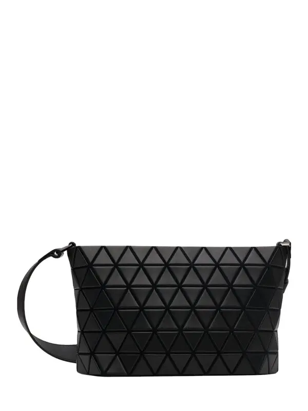 Issey Miyake Crystal Matte Zip-up Shoulder Bag - Black
