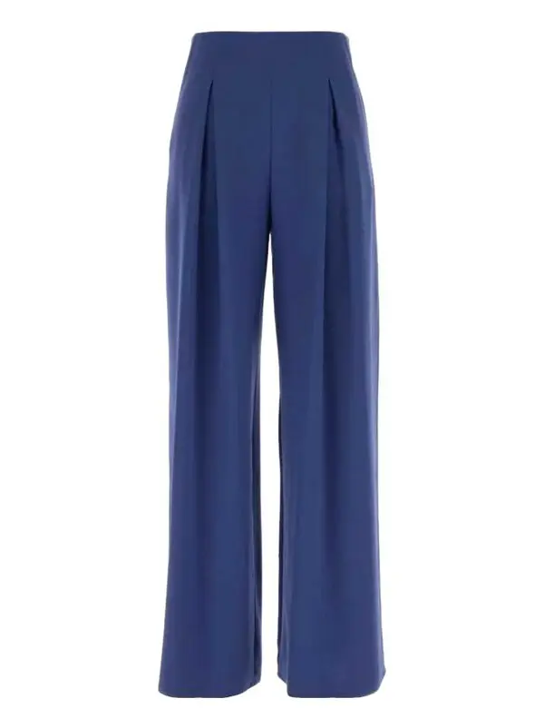 Max Mara Palude Pleated Palazzo Pants - Blue
