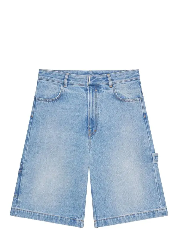 Givenchy Carpenter Denim Bermuda Shorts - Light Blue
