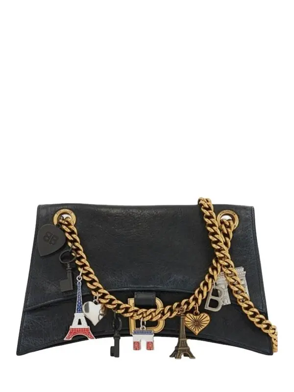 Balenciaga Small Chain Bag With Embellishments - Black
