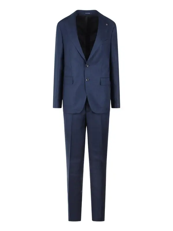 Tagliatore Long Sleeve Suit - Blue