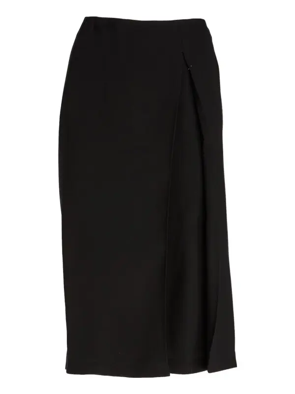 FERRAGAMO Pleated Midi Skirt - Black
