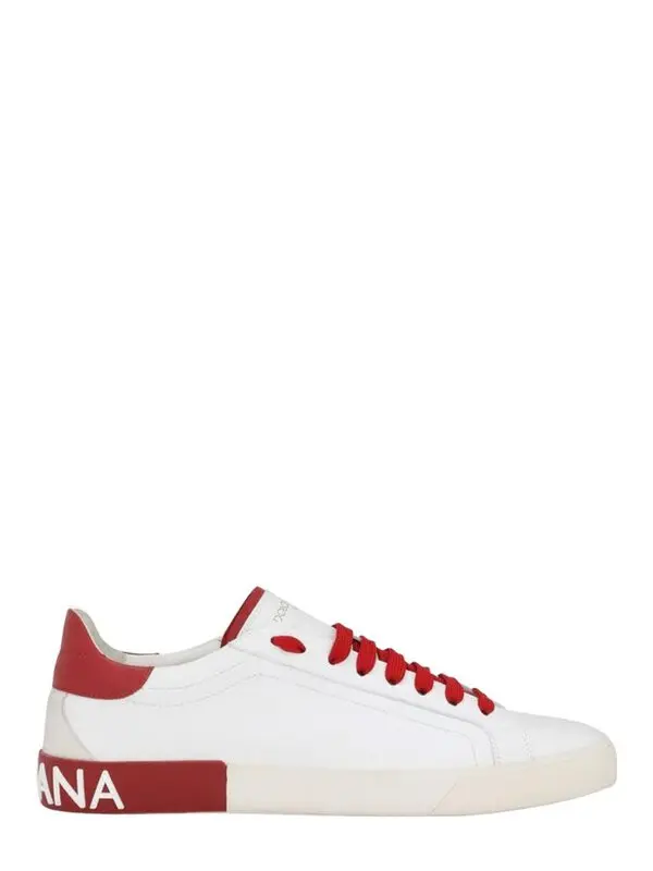 Dolce & Gabbana Portofino Lace-up Sneakers - White