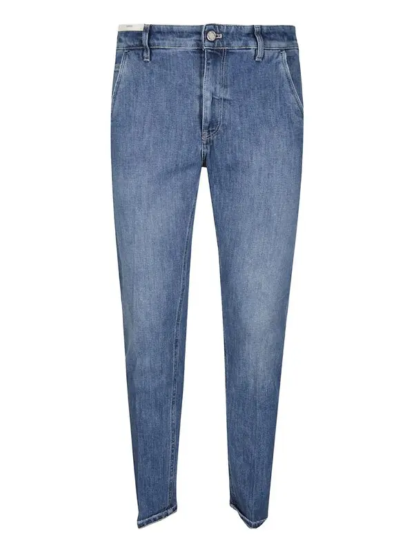 PT TORINO Faded Effect Denim Jeans - Blue