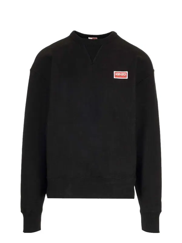 Kenzo Embroidered Logo Crewneck Sweatshirt - Black