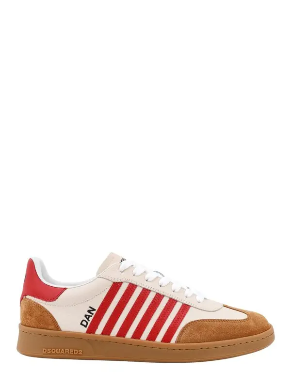 Dsquared2 Round Toe Low-top Sneakers - Brown