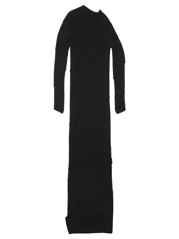 Balenciaga Spiral Maxi Dress - Black