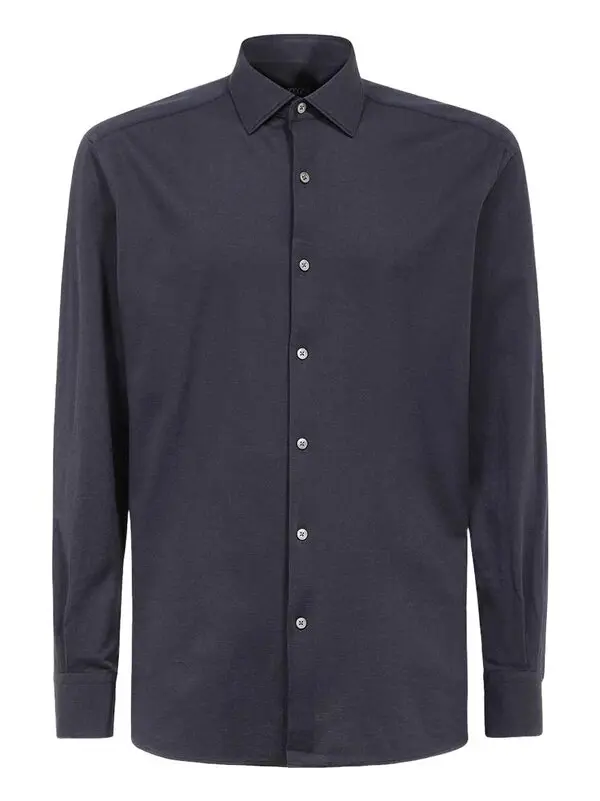 Zegna Long-sleeved Shirt - Black
