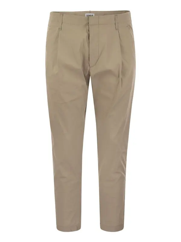 DONDUP Pleated Tailored Trousers - Nude