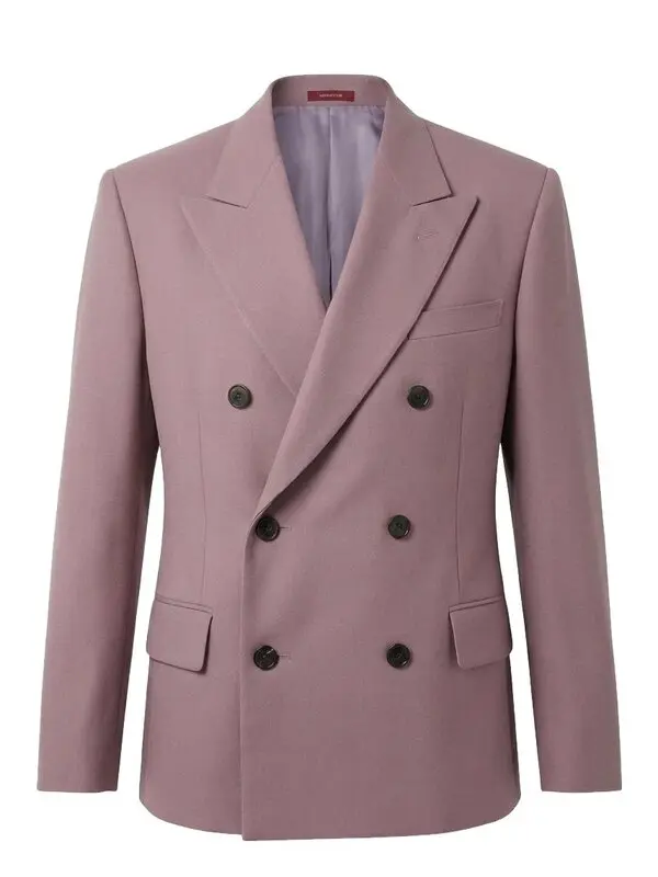 Gucci Double-breasted Tecno Wool Jacket - Gray