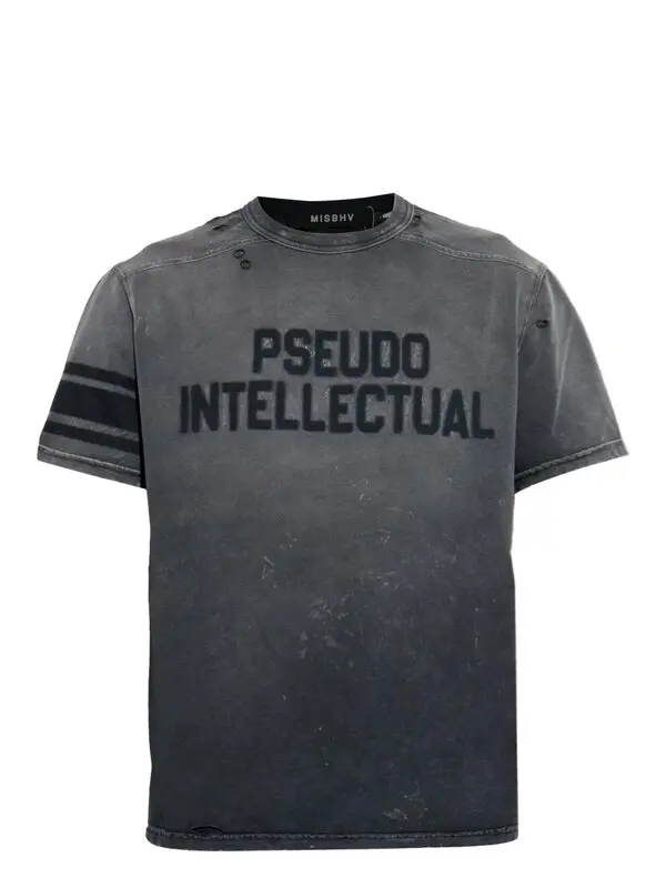 MISBHV Distressed-finish T-shirt - Black