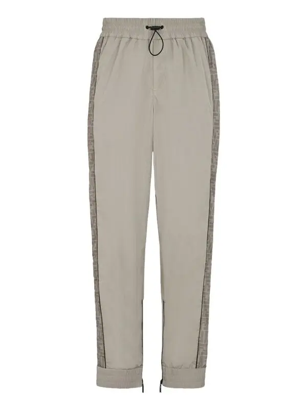 Fendi Logo Printed Drawstring Track Pants - Nude