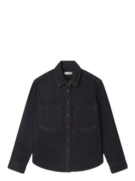 FRAME Long Sleeved Classic Denim Shirt - Black