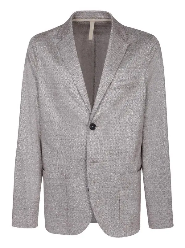 Harris Wharf London Single-breasted Buttoned Blazer - Gray