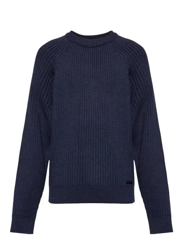 Dsquared2 Crewneck Ribbed Knit Jumper - Black