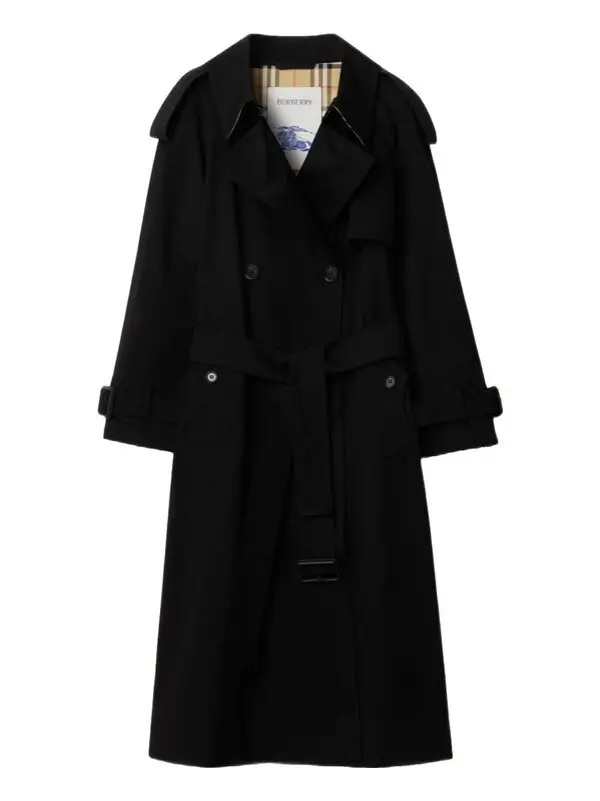 Burberry Long Fitzrovia Trench Coat - Black