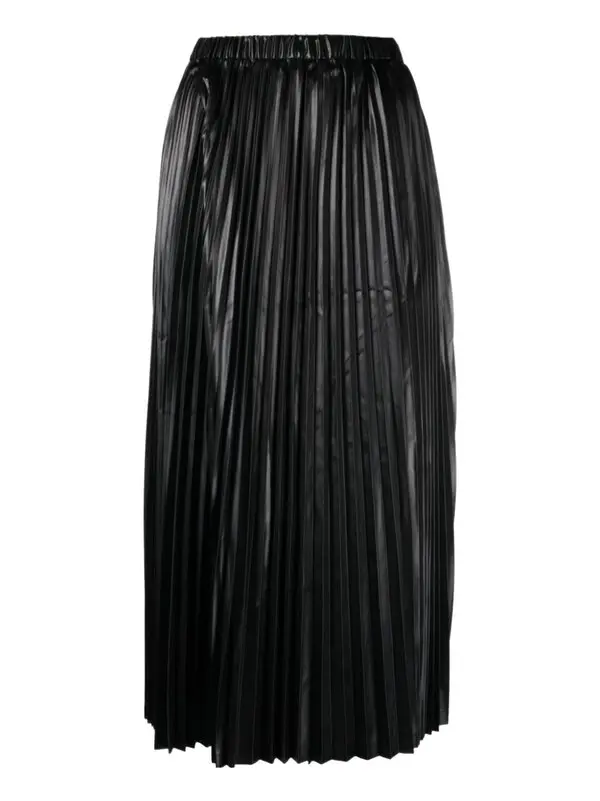 Junya Watanabe Pleated Straight Hem Trousers - Black
