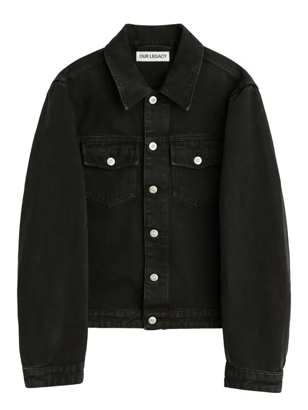 Our Legacy Point-collar Jacket - Overdyed Highway Black