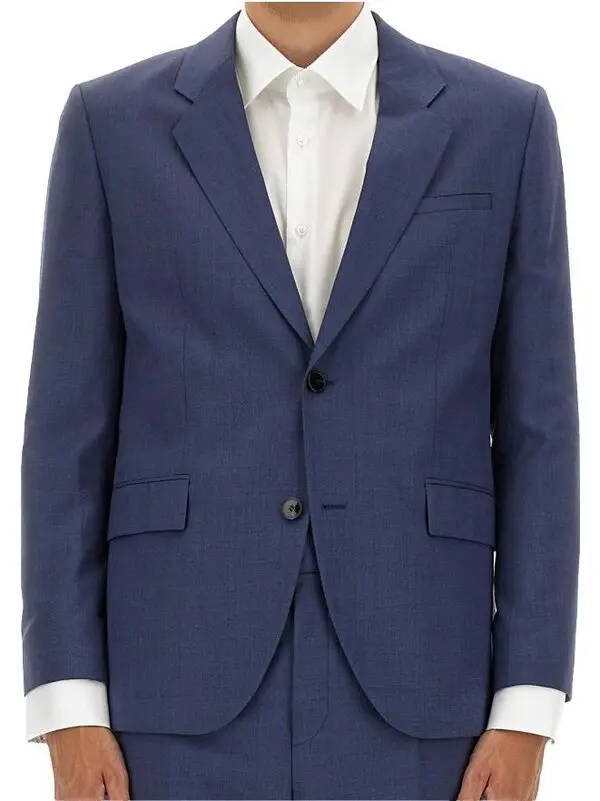 Hugo Boss Long-sleeved Suit Jacket - Blue