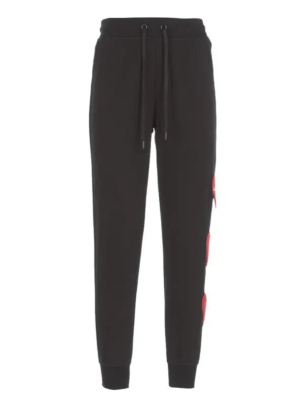 Moschino Detail Joggers - Black
