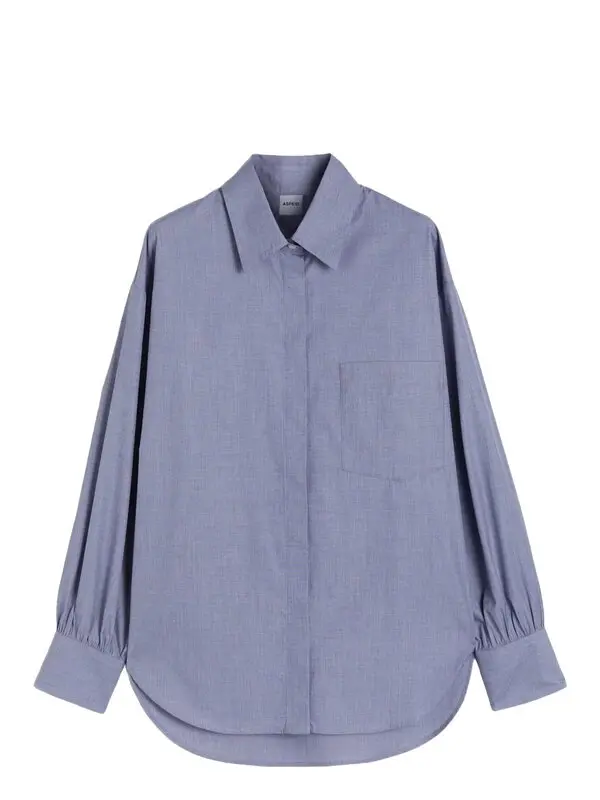 Aspesi Boyfriend Shirt - Purple