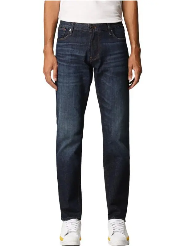 Emporio Armani Logo Detail Jeans - Black