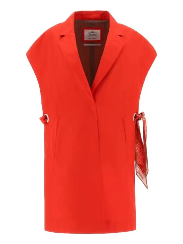 Herno Sleeveless Single-breasted Blazer - Red