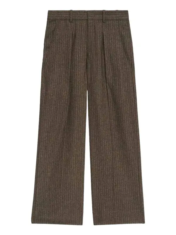 Isabel Marant Étoile Pinstriped Tailored Trousers - Brown