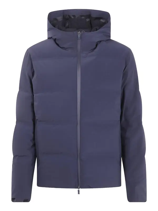 Herno Hooded Down Jacket - Blue
